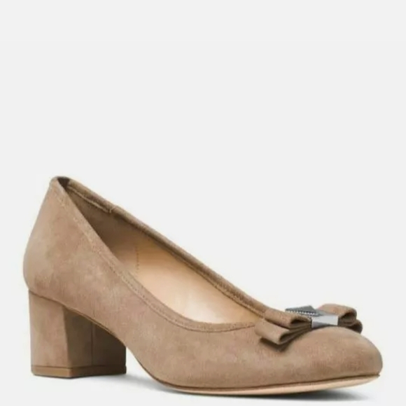 MICHAEL Michael Kors | Shoes | Michael Kors Tan Block Heel Pumps | Poshmark